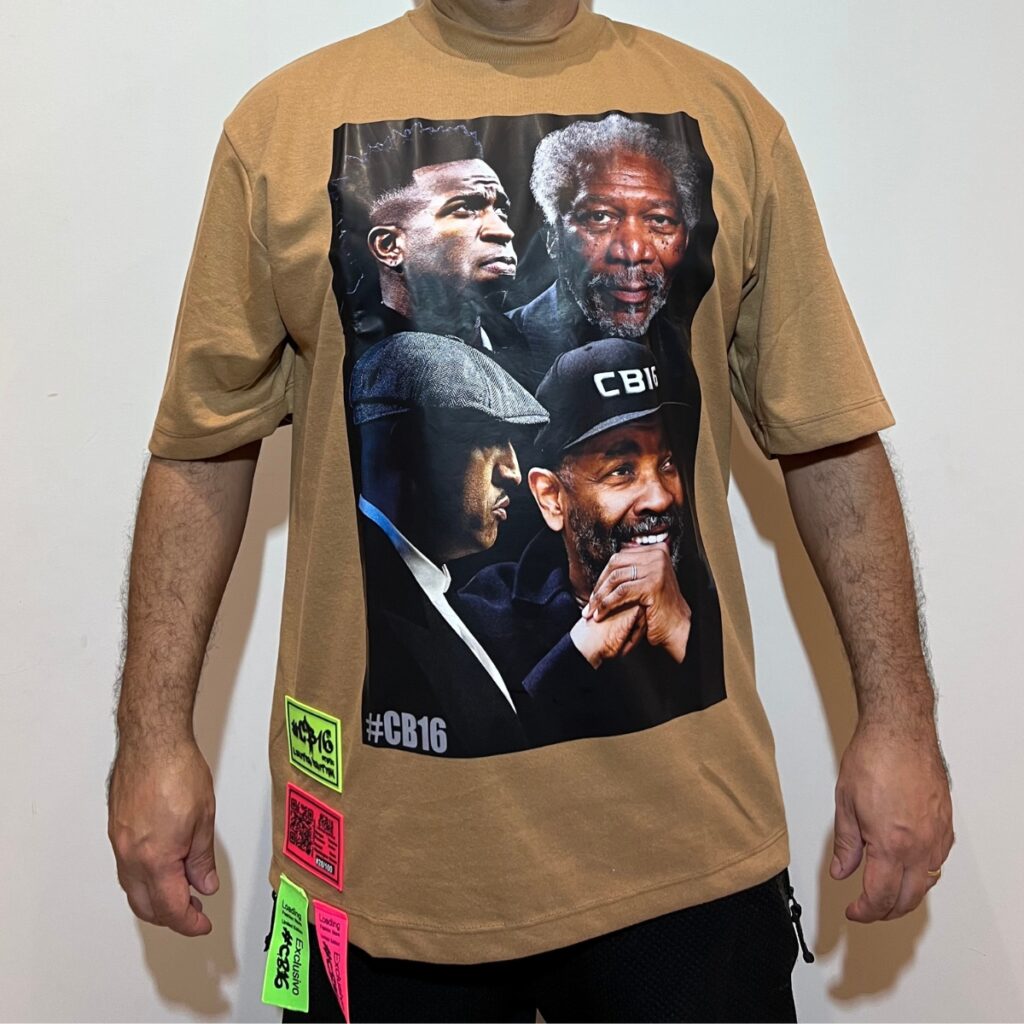 Camiseta CB16 "Mano Brown - Vinicius Junior - Denzel Washington ...